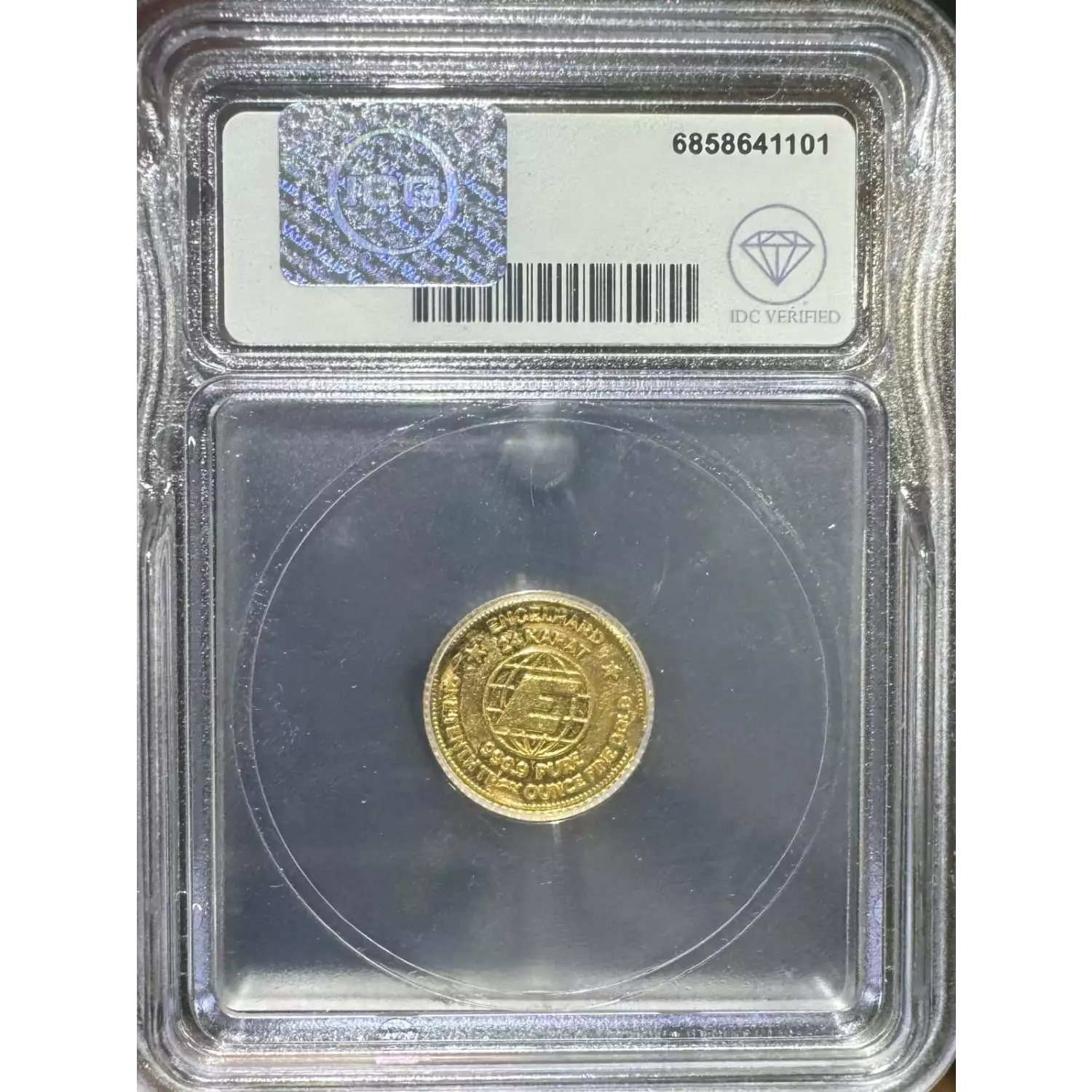 1983 1/10 oz Gold Engelhard Prospector Round ICG Genuine IDC Verified ...