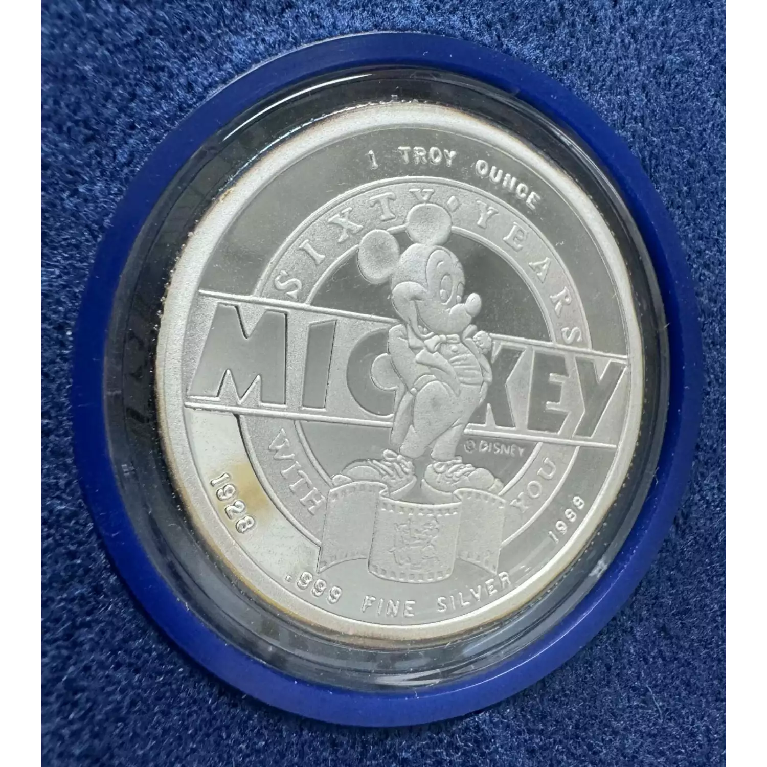 1955 1 oz Silver Proof Mickey Mouse 60 Years with you - Marching Drum ...