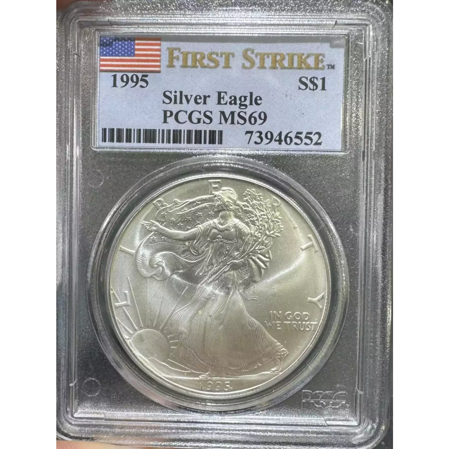1995 American Silver Eagle PCGS MS-69 First Strike - IDC COIN & BULLION