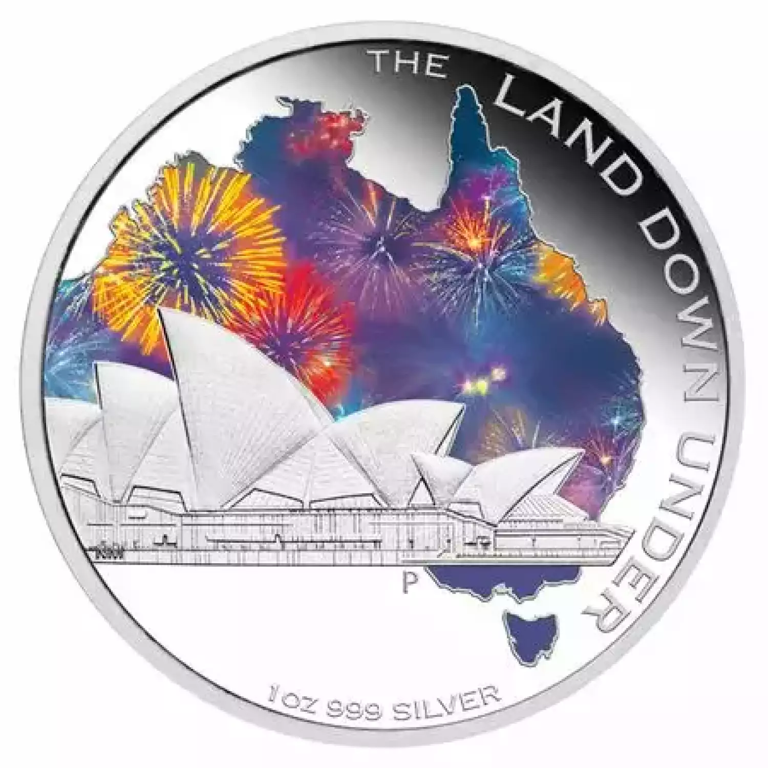 2013 The Land Down Under Sydney Opera House 1oz Silver Proof Coin - IDC ...
