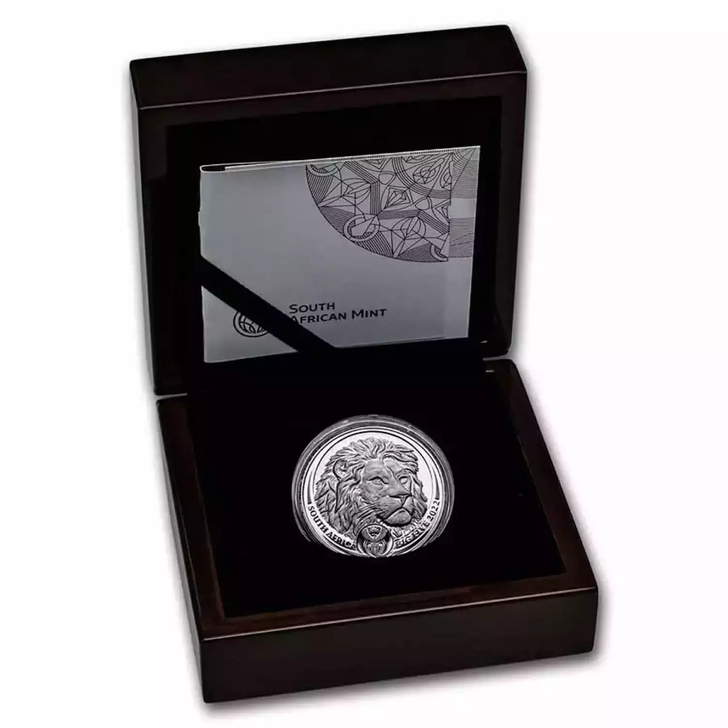 2022 South Africa 1 oz Platinum Big Five Lion Proof (COA & Box) - IDC ...