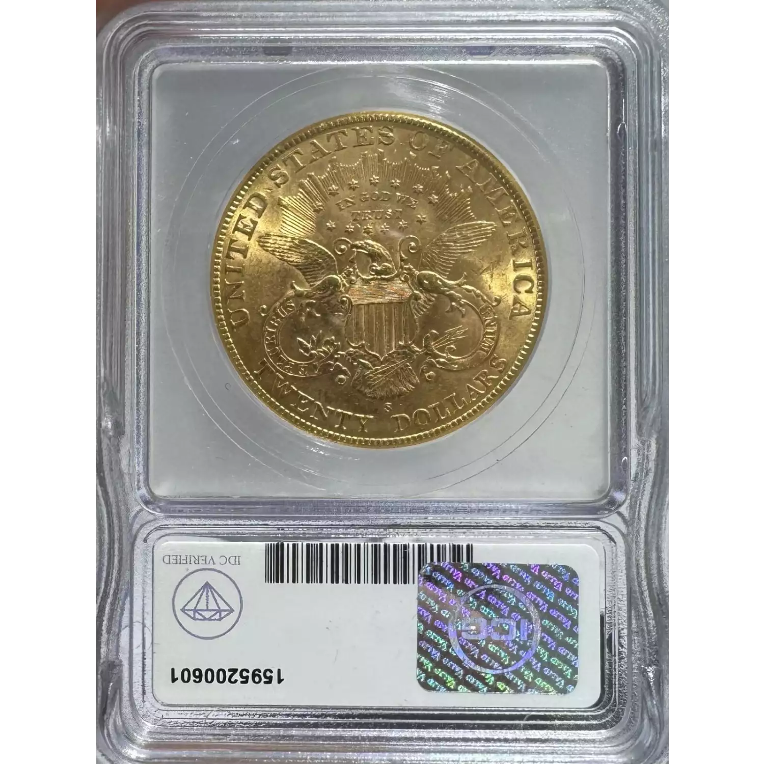 1903-S $20 Double Eagle Liberty Head ICG AU-58 IDC Verified - IDC COIN & BULLION