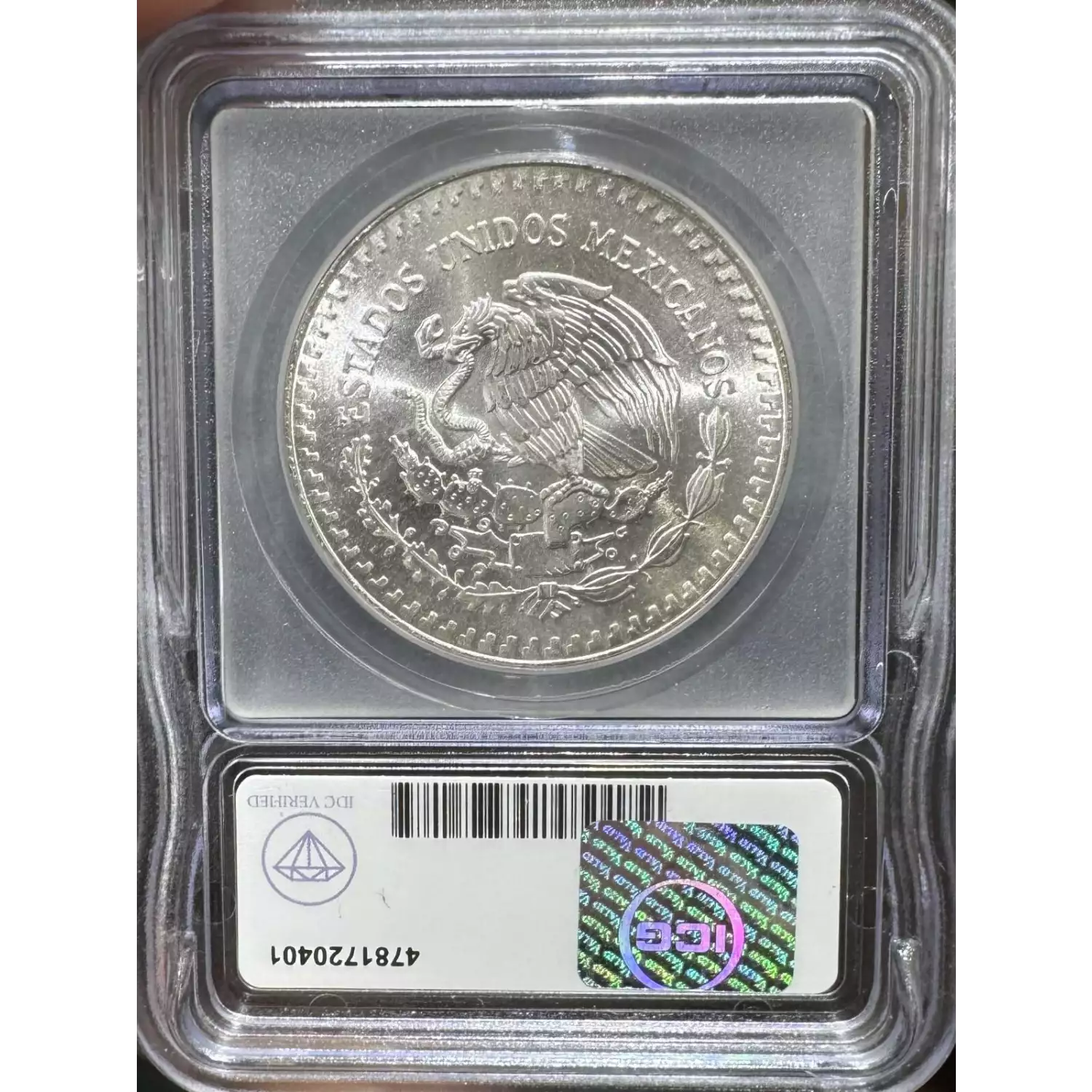 1986 Mexico 1 onza Silver Libertad ICG MS-67 IDC Verified - IDC COIN ...