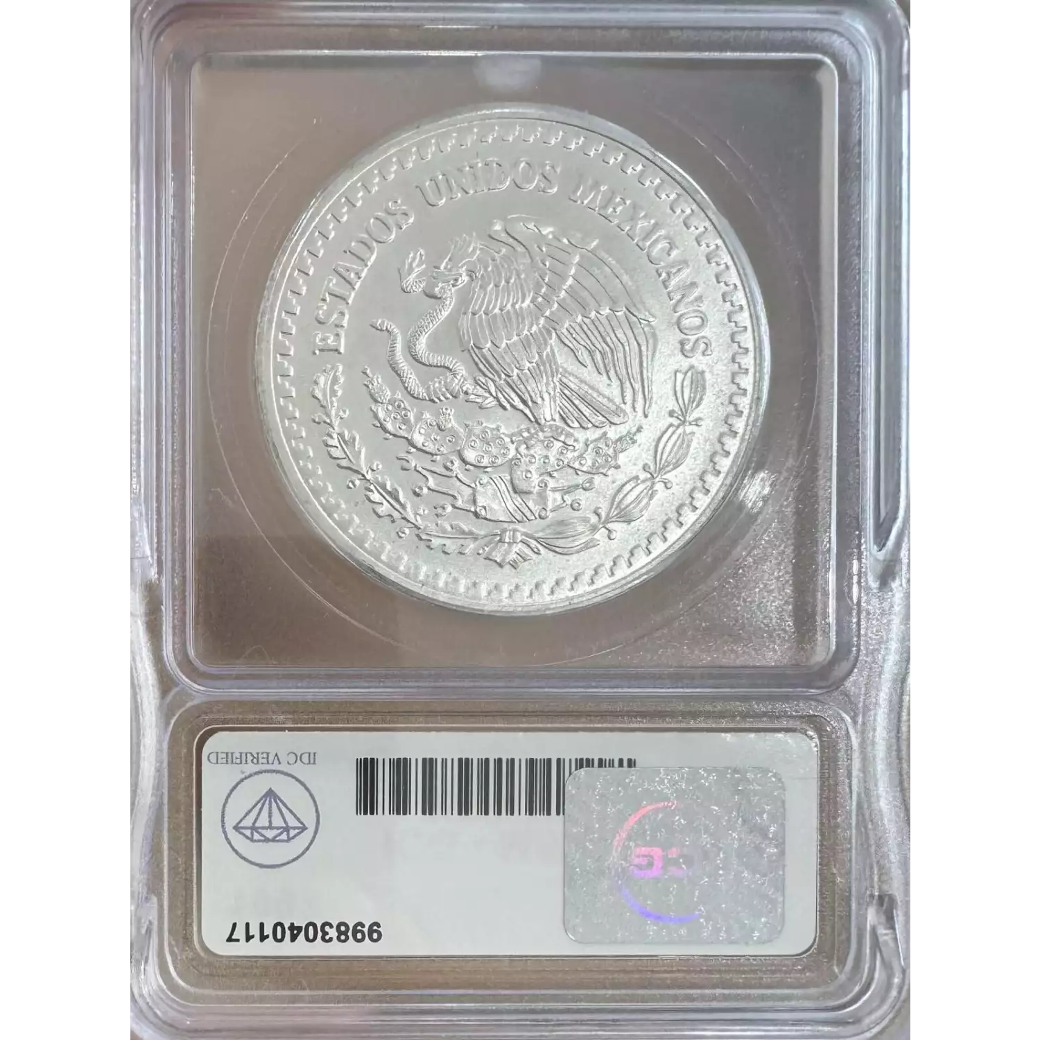 1993 Mexico 1 onza Silver Libertad ICG MS-68 Purple Toning IDC Verified ...